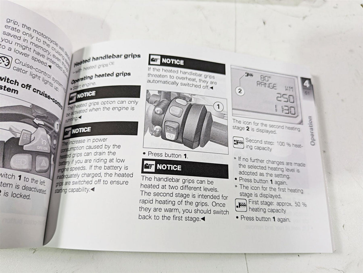 2019 BMW S1000XR K49 Owners Manual Booklet 01409467217 – Mototech271