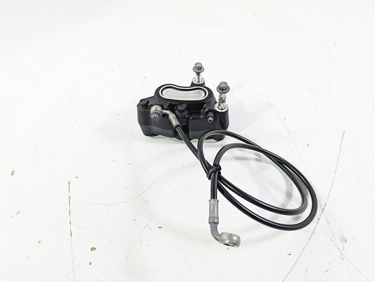 2009 Harley FXCWC Softail Rocker Front Brake Caliper + Line 44464-08 ...