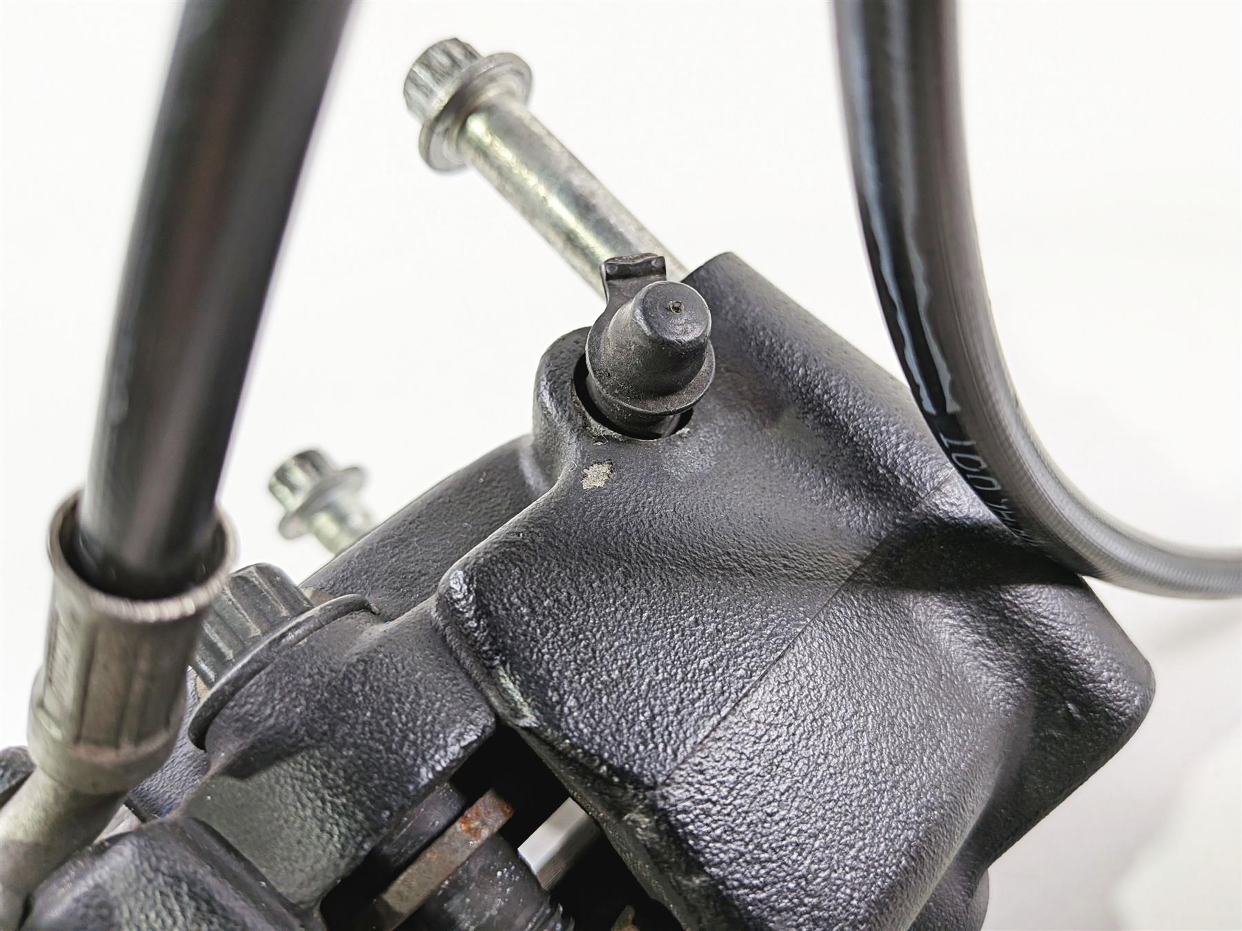 2009 Harley FXCWC Softail Rocker Front Brake Caliper + Line - Read 444 ...