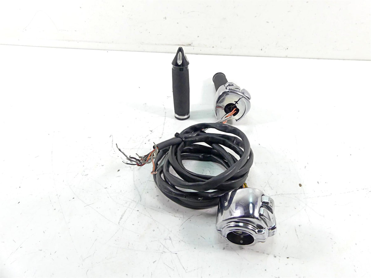Harley Davidson Softail Dyna Sportster Left Right Chrome Hand Control ...