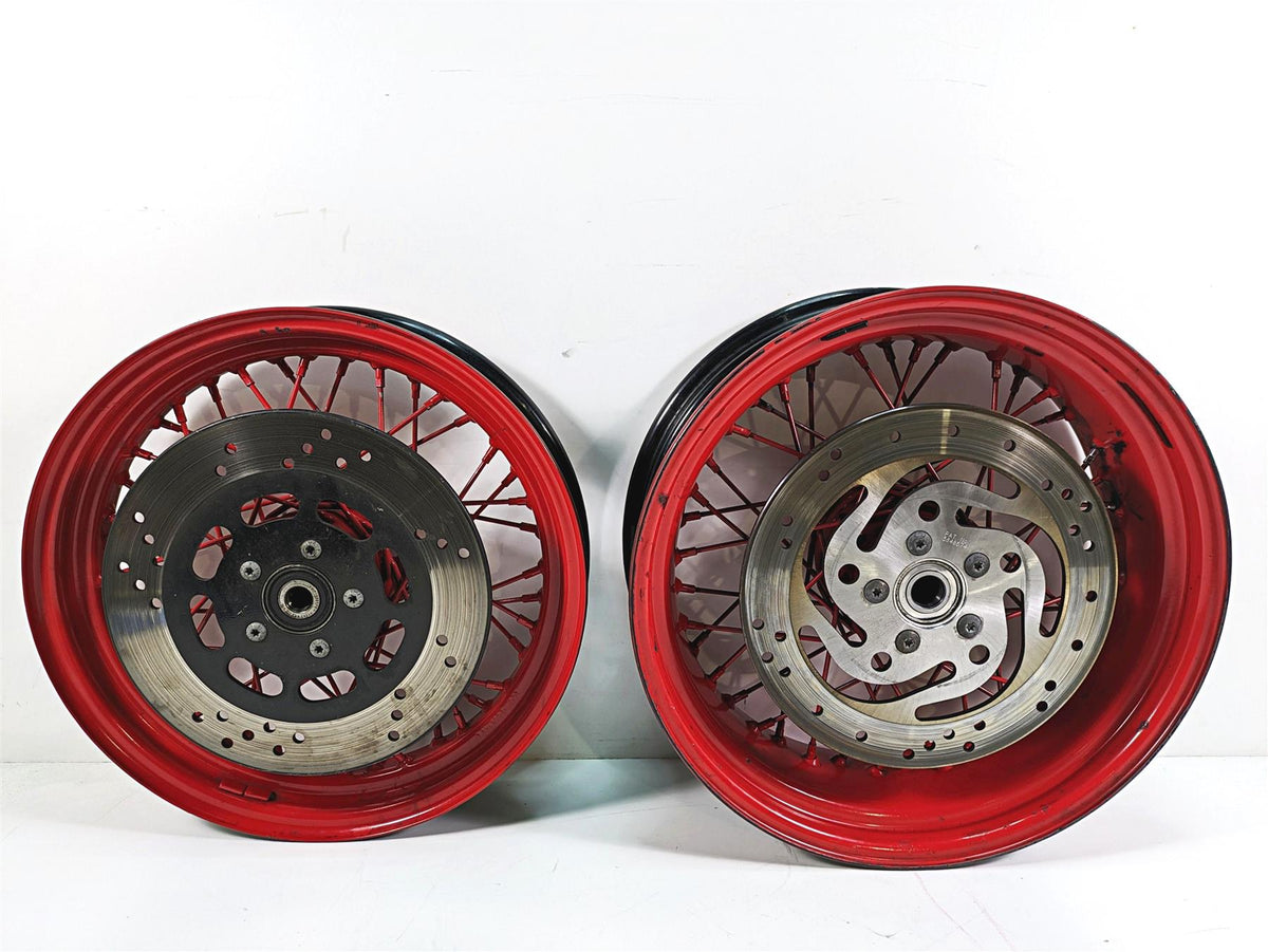 2009 Harley Softail FLSTSB Cross Bones Front 16x3 Rear 17x6 Wheel Rim ...