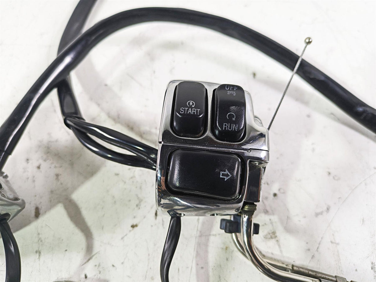 2005 Harley Softail FLSTFSE CVO Fat Boy Chrome Hand Control Switch Set ...