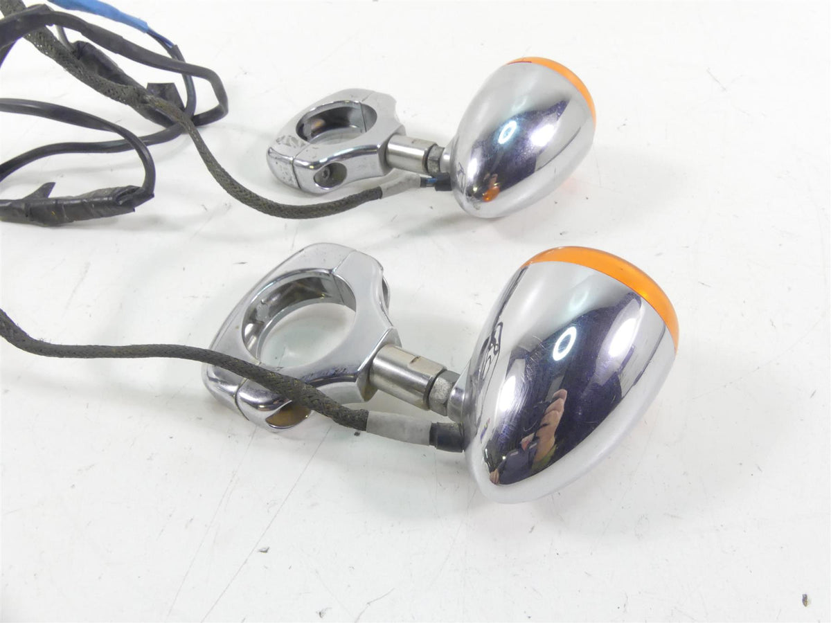 2002 Harley Softail FXSTDI Deuce Front Blinker Turn Signal Set 68972-00 ...