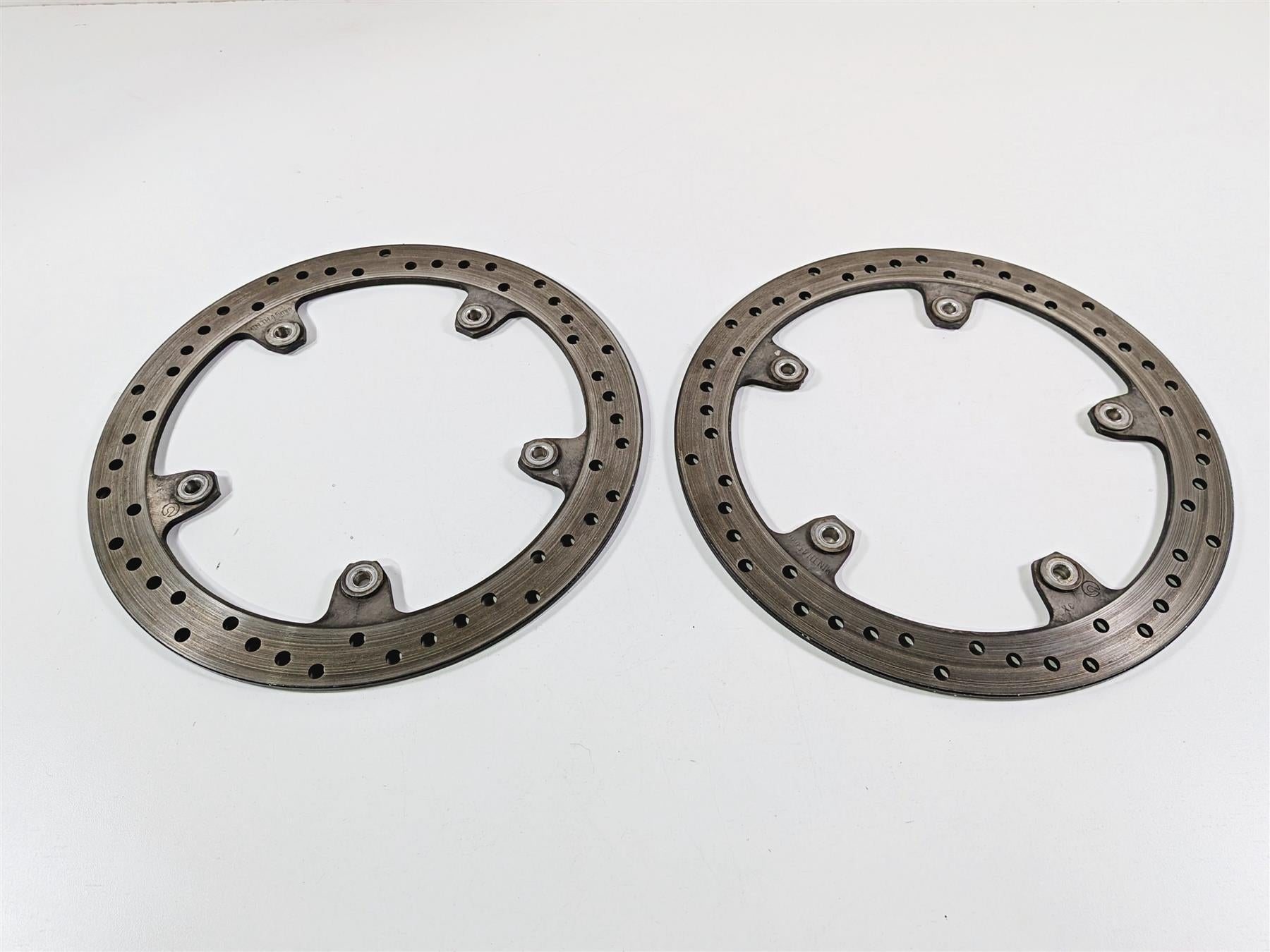 2014 BMW S1000RR K46 Straight Front Brake Rotor Disc Set 320mm 3411772 ...
