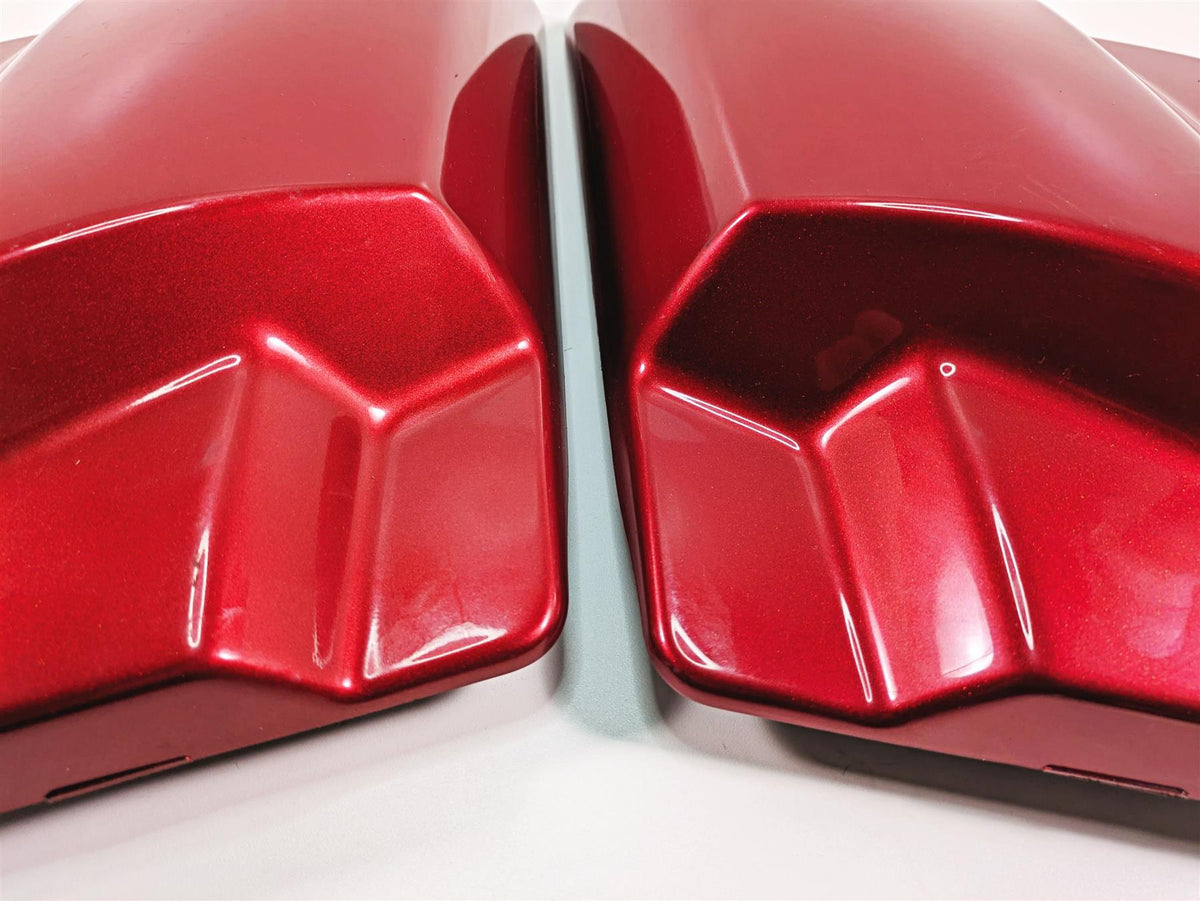 2013 Harley Touring FLHX Street Glide Side Cover Amber Red Sunglo Set ...